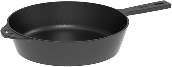 Amazon.com: COOKLIFE 12 Inch Lightweight Pre-Seasoned Cast Iron ...
