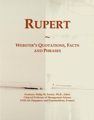 Rupert: Webster's Quotations, Facts and Phrases: Amazon.co.uk: Parker ...