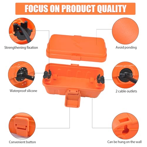 Snapklik.com : Hrensaw 3PCS Small Weatherproof Electrical Connection Box