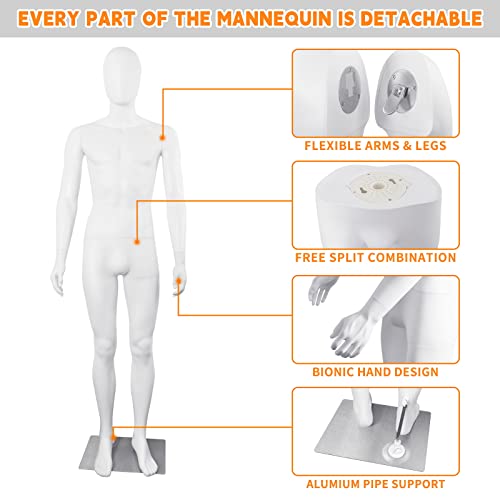 Snapklik.com : SHAREWIN Male Mannequin Dress Form Mannequin Body ...