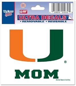 Amazon.com: University Of Miami Ultra Decal 3x4 MOM : Sports & Outdoors