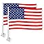 Amazon.com : G128 2 Pack: American USA Car Flag | 11x17 In | Double ...