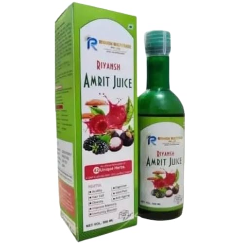 Amrit Juice 500ml | Blend of 42 Unique Herbs | Supports Digestion, Immunity & Overall Wellness ...