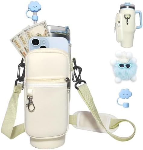 Amazon.com: Water Bottle Carrier Bag with Removable Phone Pocket for ...