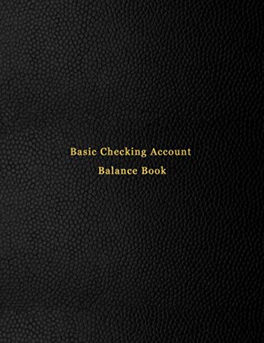 Basic checking account balance book: Column accounting ledger logbook ...