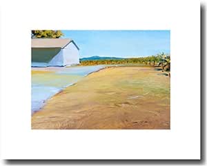 Amazon.com: "Vineyard Barn", Ann Rea: Artwork: Wall Art
