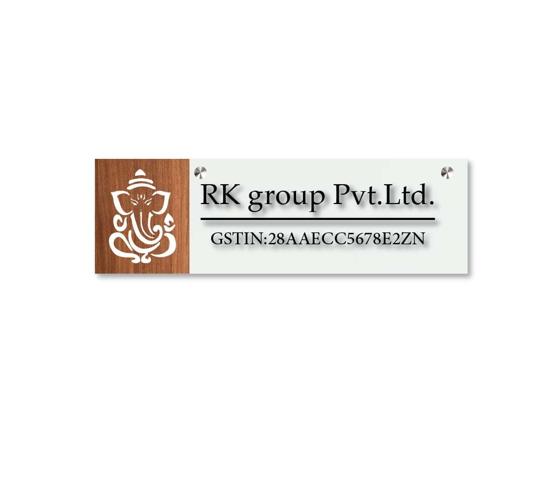 Studpeek Gst Name Plate Company Name Plate With Gst Personalized ...