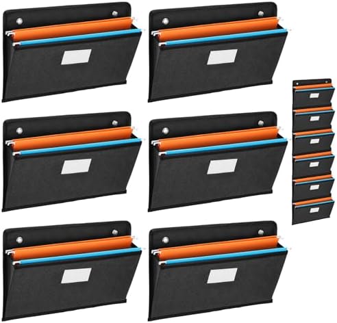 Amazon.com : Fuyoooo 6 Pack Wall Single Pocket File Organizer Holder ...