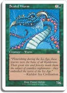 Magic The Gathering - Scaled Wurm - Battle Royale : Amazon.in: Toys & Games