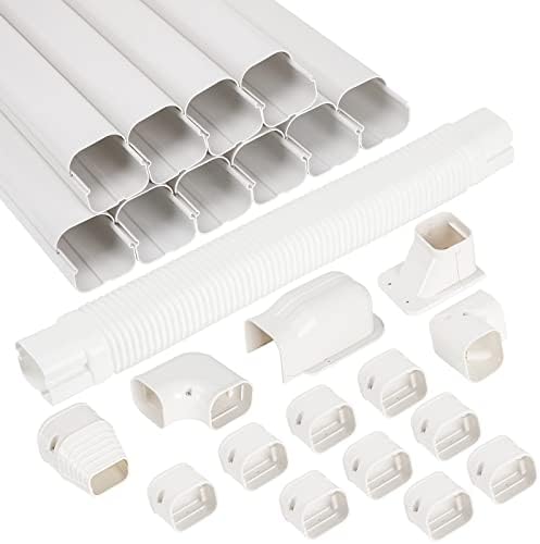 Amazon.com: MAXWELL PVC Decorative Refrigerant Line Cover Kit for ...