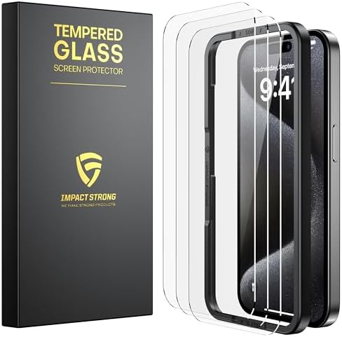 Amazon.com: ImpactStrong Shatterproof Tempered Glass Screen Protector ...