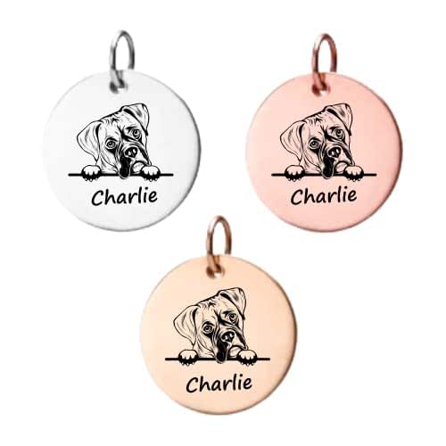 Amazon.com: Boxer Dog Gifts, Personalized Boxer Dog Charm, Custom ...
