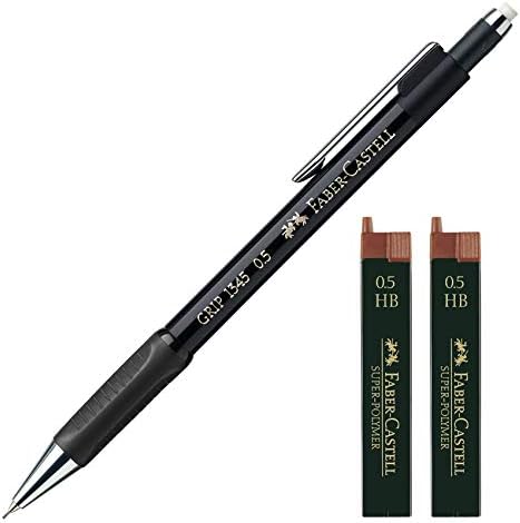 Amazon.co.jp: Faber-Castell グリップシャープペンシル 1345 99 芯の太さ:0.5mm (ブラックに24本入り ...