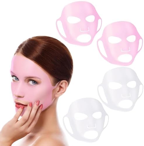 Amazon.com : 5 Pieces Reusable Silicone Facial Mask Facial Mask Cover ...