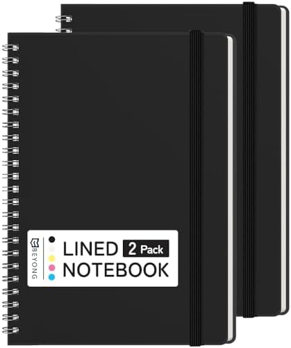 Amazon.com : BEYONG Spiral Journal Notebook - 2 Pack Small Size, Lined ...
