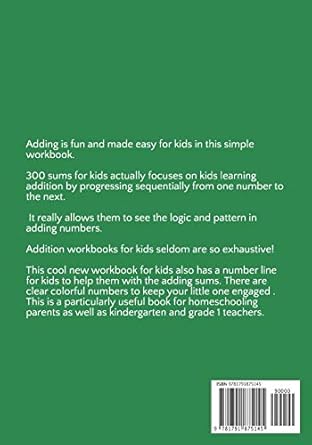300 Sums for kids: Adding is fun (Math for kids) : Abraham, Zach ...