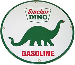 Amazon.com: Corvette Decor: Sinclair Gas 12" Diecut Porcelain Sign ...
