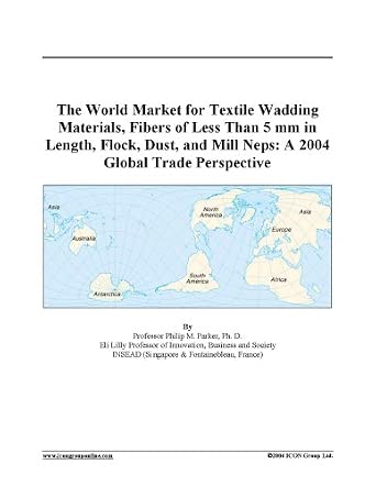 Buy The World Market for Textile Wadding Materials, Fibers of Less Than ...