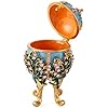 Amazon.com: QIFU Easter Egg Series Hand Painted Jewelry Trinket Box ...