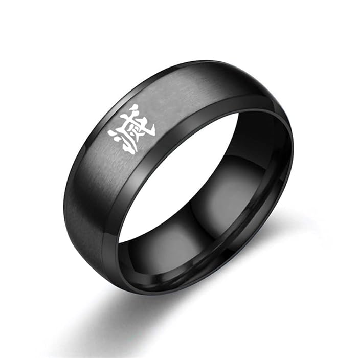 Buy Demon Slayer Rings for Men Anime Kimetsu No Yaiba Ring Tanjiro ...