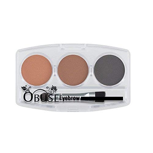 Buy OBUSE 3 Colour Travel Size Eyebrow Kit with Application Brush ...