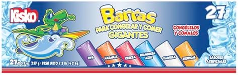 Amazon.com: Push Pop Freezer Pops - Ice Popsicles Frozen, Individually ...