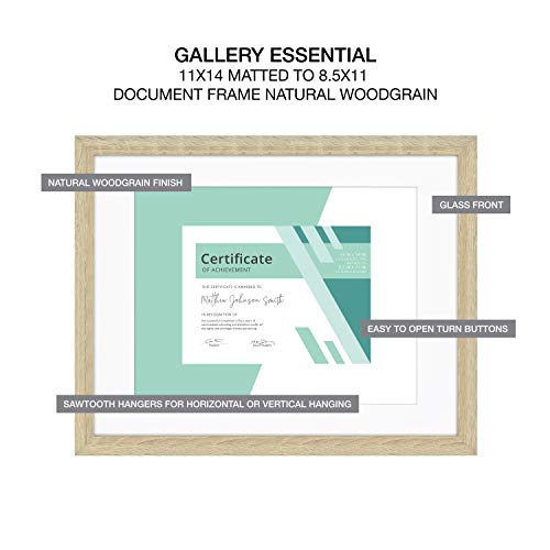 Snapklik.com : Gallery Essential Certificate Document Frame Set, 11 X ...