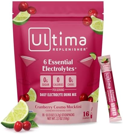 Amazon.com: Ultima Replenisher Daily Electrolyte Powder – Cranberry ...