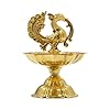 Buy CraftVatika Pure Brass Diya, Peacock Design Brass Diya Set of 1 ...
