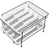Amazon.com - CherHome 2PCS Silverware Organizer Rack，Plastic Silverware ...