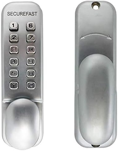 Securefast Easy Code Mechanical Digital Lock Satin Chrome : Amazon.co ...