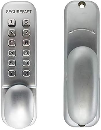 Securefast Easy Code Mechanical Digital Lock Satin Chrome : Amazon.co ...