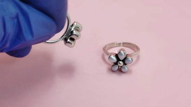 Watch jsaj toering chutki bichhiya pearl stone 925 sterling silver ...