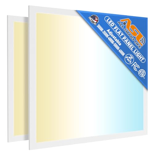 Allsmartlife 2x2 LED Flat Panel Light 2-Pack, 0-10V Dimmable, 5CCT ...