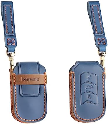 Keyzone Leather Key Cover and Keychain Compatible for Mahindra Thar ...