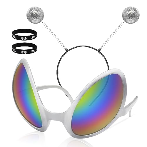 GLGHMH Alien Costume Accessories Set, Alien Antenna Headband with Alien ...