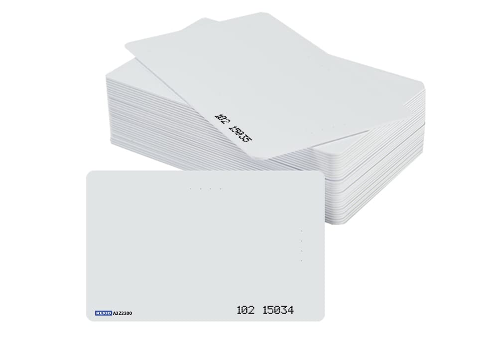 Buy Default Programmed 25 Pack H10301 PVC ISO Proximity Card with RexID ...