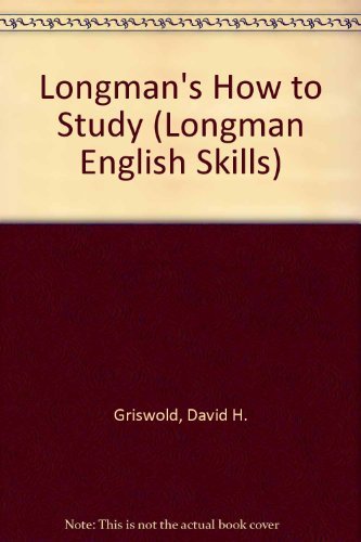 Buy Longman's How to Study (Longman English Skills) Book Online at Low ...