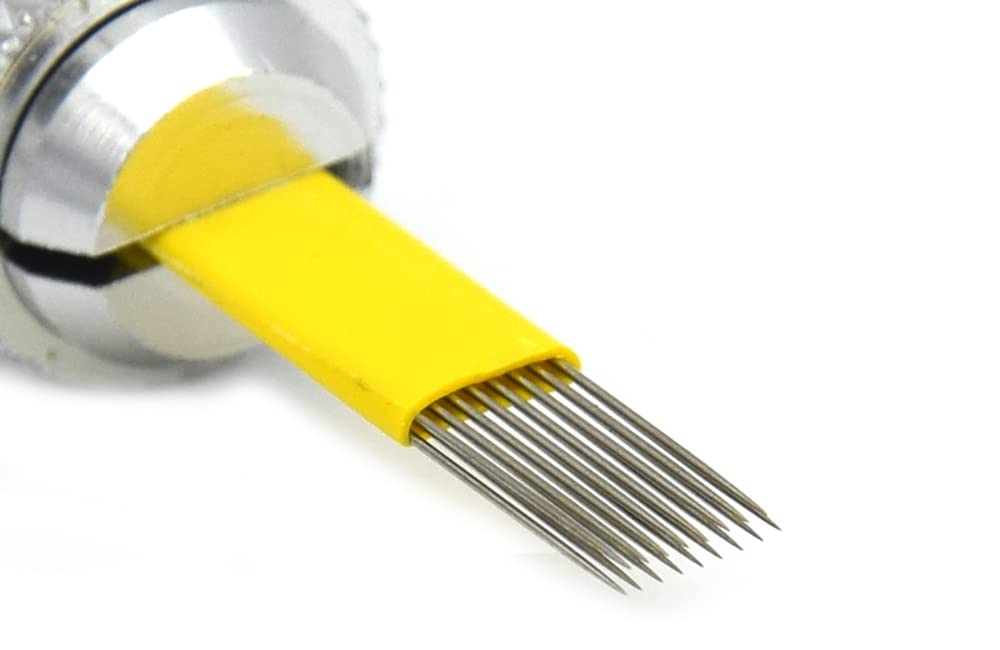 Amazon.com: 9M Double Shading Needles 2 Rows Microblading Shade Blades ...