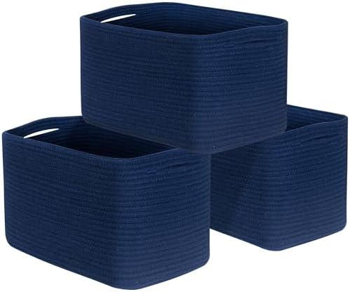 Amazon.com: Sandmovie Plastic Weave Storage Baskets for Kitchen ...