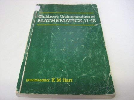 Children's Understanding of Mathematics: Hart, Kathleen: 9780719537721 ...