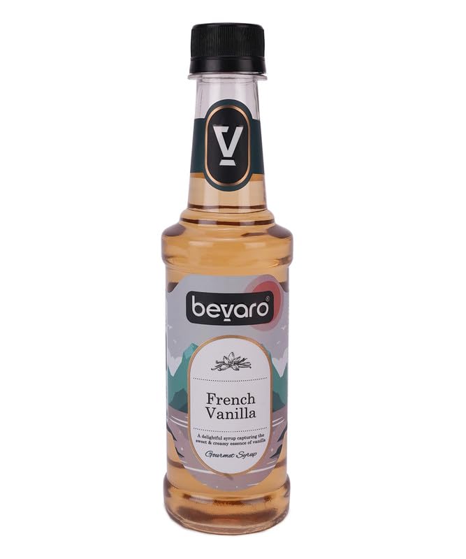 Bevaro French Vanilla Syrup - 300 ml Bottle | Premium Coffee & Dessert ...