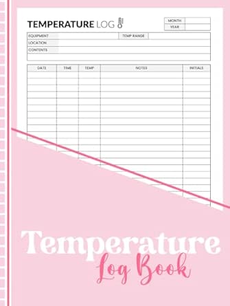 Amazon.fr - Fridge Temperature Log Book: Simple Refrigerator ...