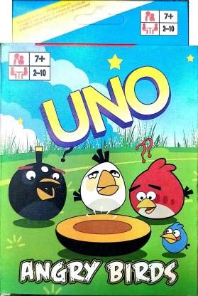 Buy FLIP ZONE Kids Playing Cards Angry Birds UNO Cards (Uno Original ...