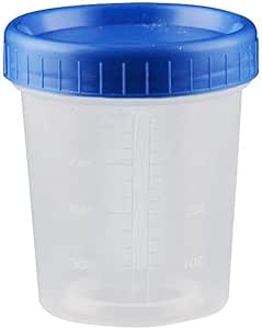 Amazon.com: Measuring Cup with Screw-on Lid, specimen collection cup ...