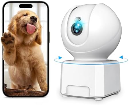 Amazon.com: Pet Camera, 2K HD Dog Camera with Phone APP, 360° Pan/Tilt ...