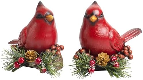 Amazon.com: Bechivie Cardinal Figurines Decor, Cardinal Decorations for ...