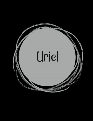 Uriel: 110 Pages 8.5x11 Inches Black Circular Scribble Journal Name ...