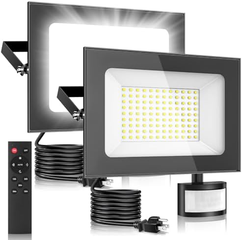 Amazon.com: Sararoom 2Pack LED Flood Lights Outdoor, 100W 10000LM Super ...