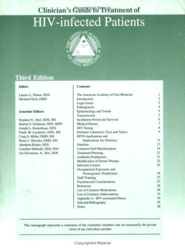 HIV - Infected Patients (AAOM Clinician's Guide Series): Patton, Lauren ...